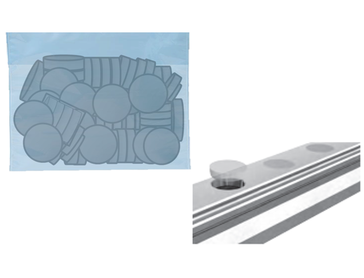 RAIL CAPS (100 pc package)